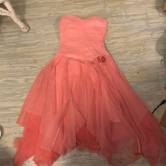 Wishes Wishes Wishes | Dresses | Midi Pink Prom Dress | Poshmark